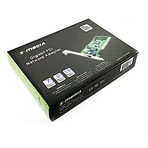 X-MEDIA XM-NA3500 PCI 1-Port 10/100/1000Mbps Gigabit Ethernet PCI Network Card/Network Adapter, Realtek RTL8169SC Chipset, Windows 11 & Linux Supported