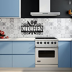 QUEEN KING Metal Kitchen Wall Decor, Kitchen Signs Wall Decor, Rustic Metal Kitchen Decor Sign, Country Farmhouse Wall Art Decoration for Home, Kitchen or Dining Room 13.8 x 8.8 Inches (Black)