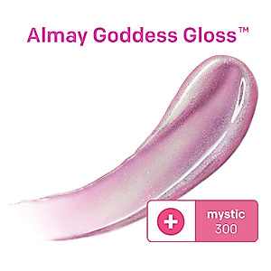Almay Lip Gloss, Non-Sticky Lip Makeup, Holographic Glitter Finish, Hypoallergenic, 300 Mystic, 0.9 Oz