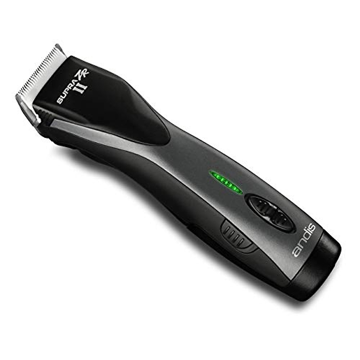 Andis 79005 Supra ZR II Cordless Rechargeable Hair & Beard Trimmer, Detachable Blade Clipper, Lithium-Ion Powerful Battery, Black - Pack of 1