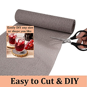 Corodo Shelf Liner, Strong Grip Drawer Liner Non Slip Shelf Liners for Kitchen Cabinets Non-Adhesive, Durable Cabinet Liner for Shelves Kitchenware Pantry(12 x 240inches)