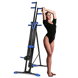 Upgraded Vertical Climber Exercise Machine, Folding Vertical Climber Cardio Exercise Machine Stepper Stair Climber for Full Body Workout Training