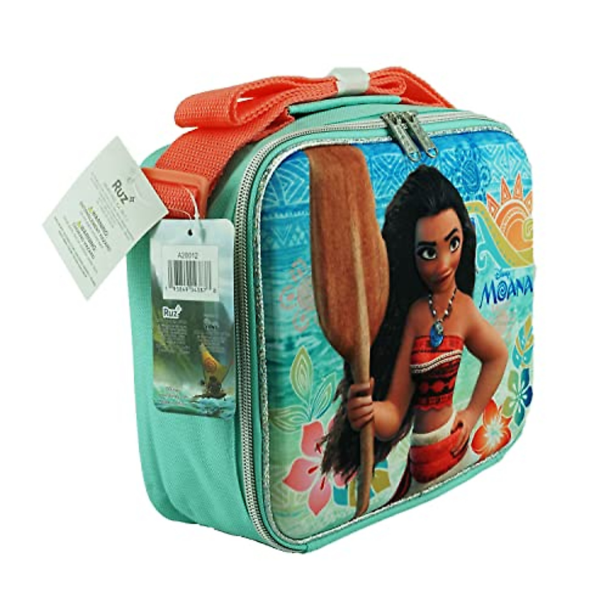 Ruz Disney Moana 3-D EVA Molded Insulated Lunch Box with Adjustable Shoulder Strap