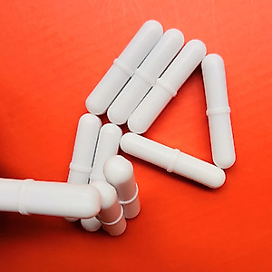 Magnetic Stirrer Stir Bars, Diameter 0.32" (8 mm), Length 1.6" (40 mm), 5 Pieces