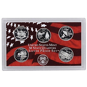 1999 No Mint Mark - 2008 Silver Proof State Quarter Run 90% Silver No Boxes or COAs 50 Coins (1/4) Seller Gem Deep Cameo