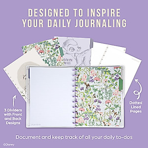 Happy Planner Disney Notebook Journal, Disc-Bound Notebook with Dividers and 60 Sheets of Dot-Lined Paper, Winnie the Pooh True to You Theme, Big Size, 27.94 cm x 21.59 cm (11" x 8 1/2")