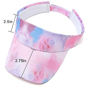 DOANNOTIUM Sport Sun Visor Hats Tie-dye Ball Caps Empty Top Baseball Sun Cap for Men Women
