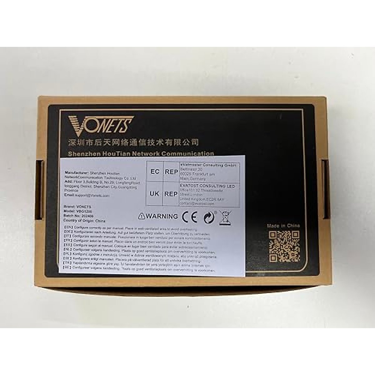 VONETS VBG1200 Industrial Mini Dual Band 2.4GHz/5GHz WiFi Bridge/Router/WiFi to Ethernet Adapter/AC1200 WiFi Signal Range Extender 1 RJ45 Male (10/100Mbps) USB/DC Powered for DVR IP Camera AGV