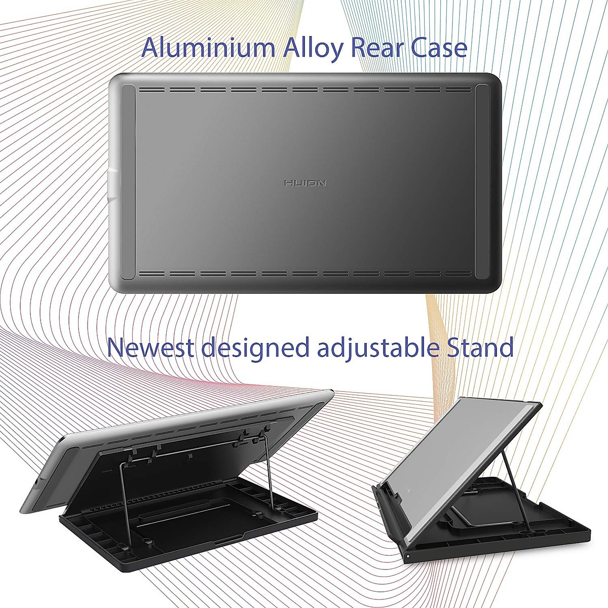 HUION KAMVAS Pro 12 Graphics Drawing Tablet with Screen Full Laminated Tilt 8192 Pen Pressure Battery-Free Stylus Adjustable Stand Compatible with Windows/Mac/Linux, 11.6 Inch Pen Display