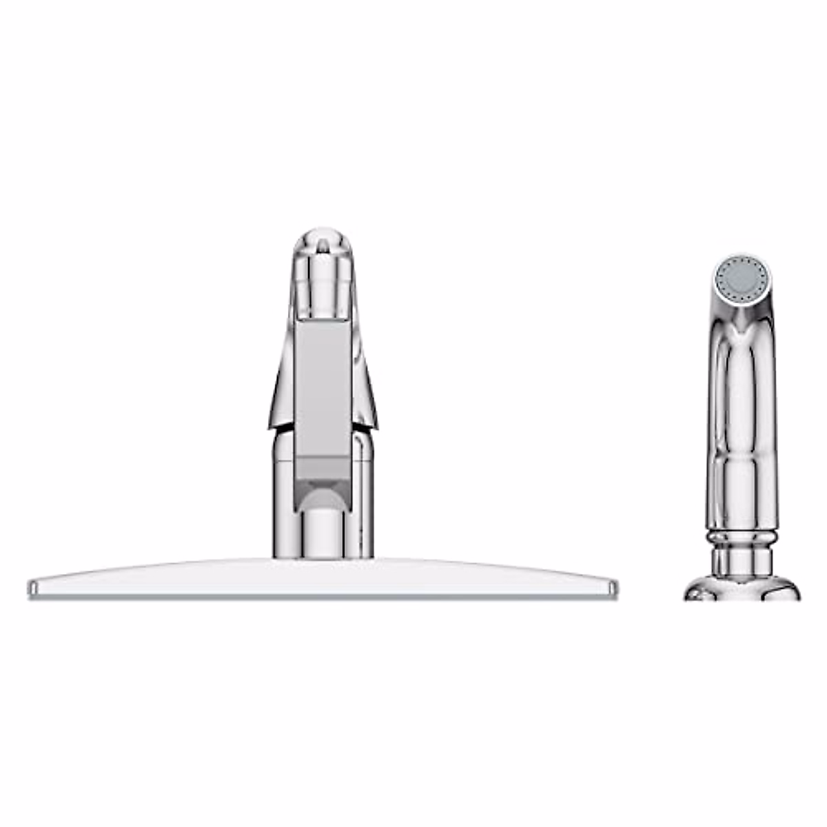 Pfister Pfirst Series 1-Handle Kitchen Faucet with Side Spray, Polished Chrome