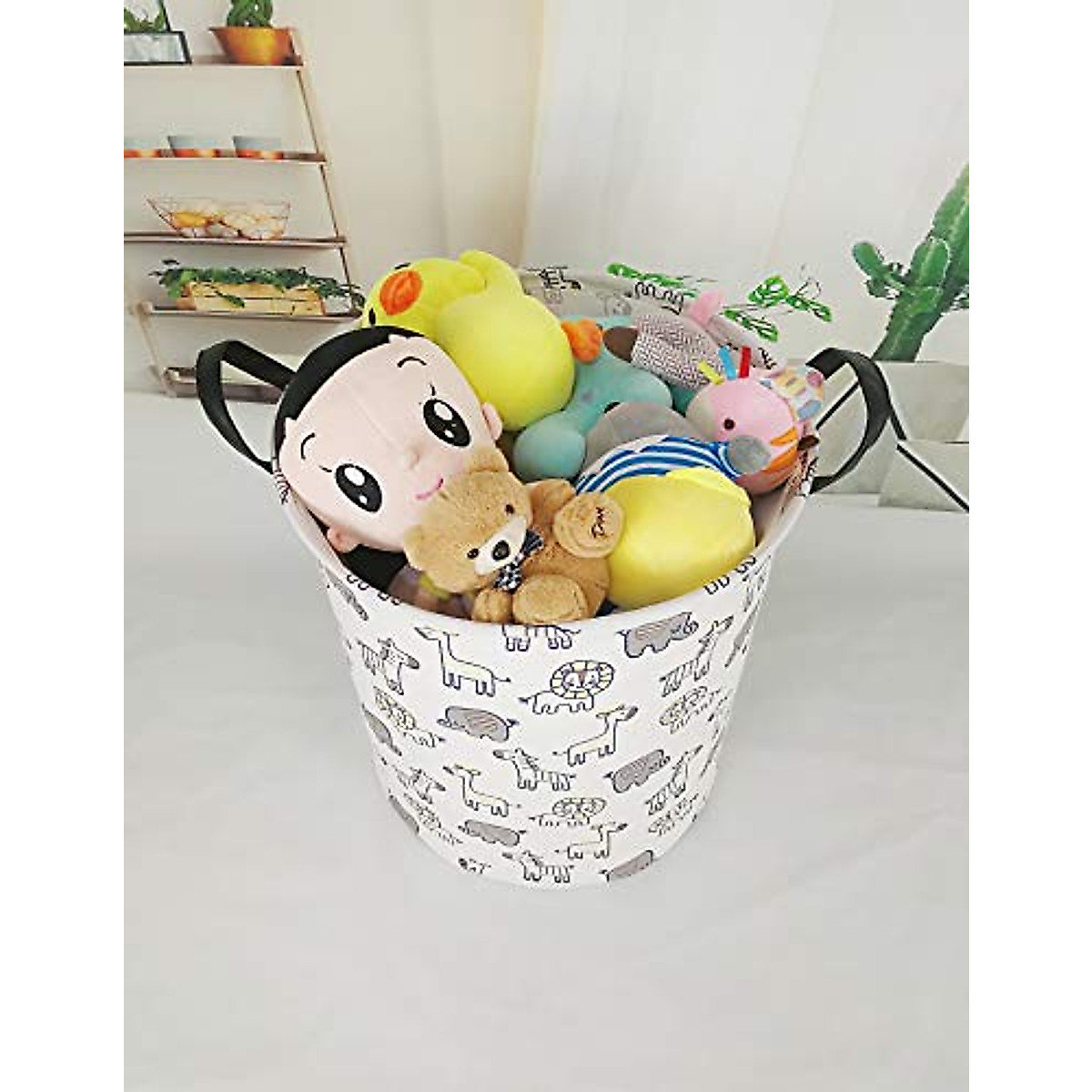 MAIZMZ Large Waterproof Storage Bin Lightweight Organizer Basket for Laundry Hamper Toy Bins Gift Baskets Dirty Clothes College Dorms Kids Bedroom Bathroom(Animals)