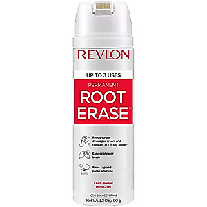 Revlon Permanent Hair Color, Permanent Hair Dye, At-Home Root Erase with Applicator Brush for Multiple Use, 100% Gray Coverage, Dark Auburn/ Reddish Brown (4R), 3.2 Fl Oz
