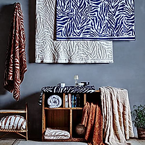 Snuggle Sac Luxury Feather Yarn Fluffy Throw Blanket 3D Hand Feeling Microfiber Super Soft Fuzzy Reversible Lightweight Cozy Decor Knitted Blankets with Natural Textured for Home Couch 50''x60 Beige