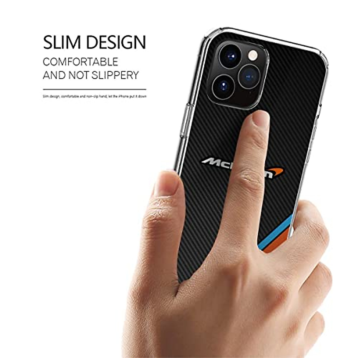 Phone Case Carbon Protect Fiber Shockproof Mclaren Cover F1 Accessories Team TPU 2022 Lando Compatible with iPhone 14 13 Pro Max Mini 12 11 X Xs Xr 8 7 6 6s Plus Galaxy Note S9 S10 S20 S21 Ultra