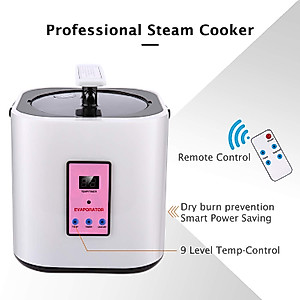 OPPSDECOR Steam Sauna Spa Portable Foldable Personal Indoor Sauna Tent Pot for Therapeutic Reduce Stress Fatigue with Remote Chair Indoor Home