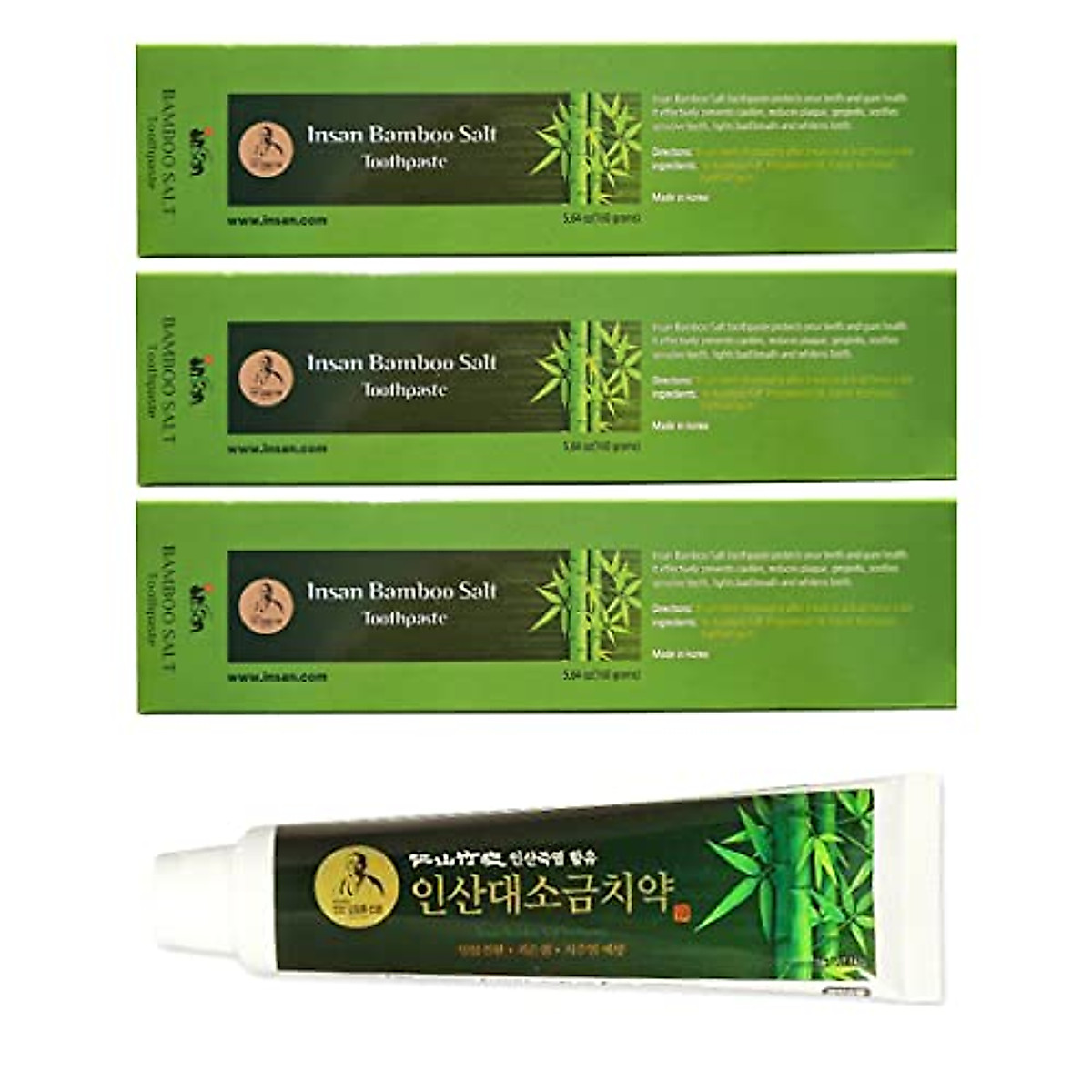 Pack of 3 INSAN Bamboo Salt Toothpaste
