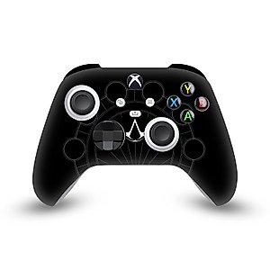 Head Case Designs Officially Licensed Assassin's Creed Crests Legacy Logo Matte Vinyl Sticker Gaming Skin Case Cover Compatible with Xbox Series X / S Controller