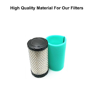 MOWFILL 793569 Air Filter With 793685 Pre Filter Replace for BS 4241 5415 793569 791630 John Deere GY21055 MIU11511 Bad Boy 063-4026-00