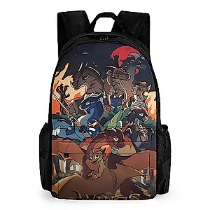 JAYWIS Fire Wings Dragon Backpack Large Capacity Laptop Bags Lightweight Multifunction Daypack for Daily/Work/Sport