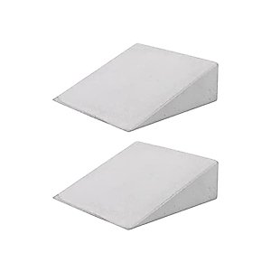 Teak Tuning 2PK Monument Series Concrete Fingerboard Small Kicker Ramp Obstacles - 3" Long, 1" Tall - Ultra Premium, Super Durable Polymer Modified Concrete - Sterling Gray Colorway