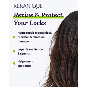 Keranique Damage Control Conditioner - Hydrating Treatment with Keratin for Dry Damaged Hair