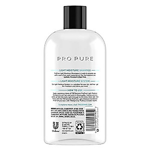 TRESemmé Pro Pure Shampoo For Daily Moisture Light Moisture Paraben Free, Dye Free Shampoo 16 oz