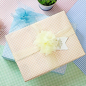 Classic Plaid Wrapping Paper, Popular Light Color in White Kraft Gift Wrapping Paper, 20x28 inches per sheet (10 sheets: 38 sq. ft. ttl.), Folded Paper for Families, Friends, Kids in Birthday, Wedding, Baby Shower, Congrats and Holiday
