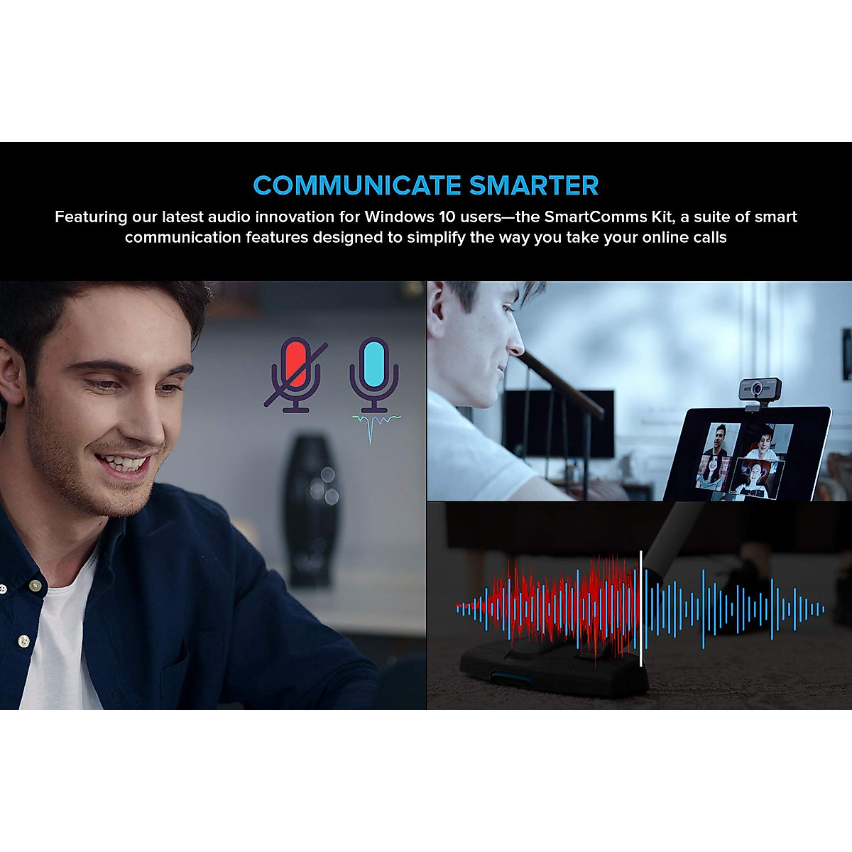 Creative Live! Cam Sync 1080p V2 Full HD Wide-Angle USB Webcam with Auto Mute and Noise Cancellation for Video Calls, Improved Dual Built-in Mic, Privacy Lens Cap, Universal Tripod Mount…