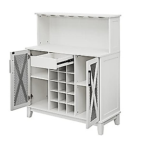 Home Source Jill Zarin Kitchen Microwave Cart in White