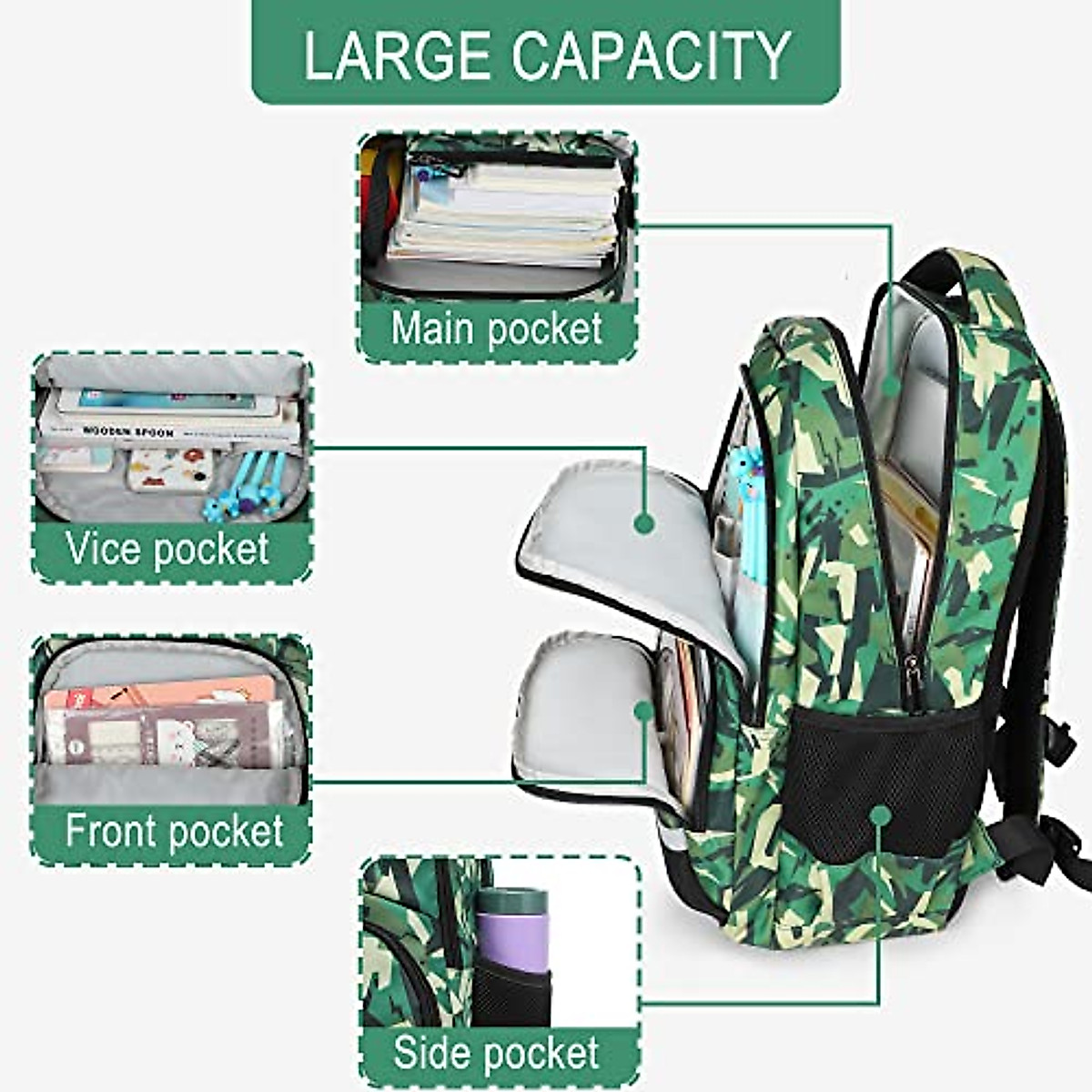 Robhomily Boys Backpacks for Elementary Kindergarten Backpack for Boy Kids School Backpack for Boys Lightweight Shark