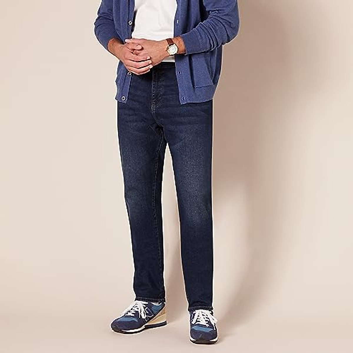 Amazon Essentials Men's Athletic-Fit Jean, Dark Wash, 34W x 32L