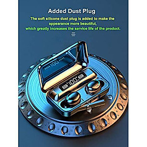 GrowToChoice in-Ear Headphone Waterproof LCD Display Stereo Power Bank Mobile Phone Wireless Earbuds