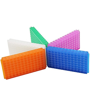 5 PCS Vial Rack Tube Rack Double Panel 96 Positions for Microcentrifuge Tubes 0.2-2ml