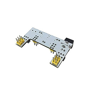MB102 Mini Micro USB Interface Breadboard Power Supply Module MB-102 Module for DIY Kit White DC 7-12V 2 Channel Board,Micro USB