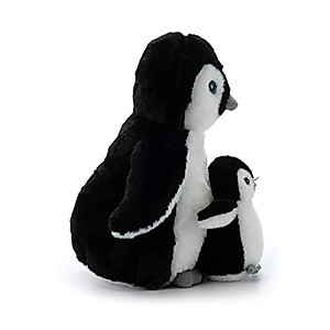 The Petting Zoo Softee Penguin Stuffed Animals, Mom and Baby, Gifts for Kids, Penguin Plush Toy 12 inches