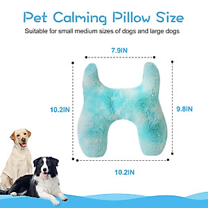 UXIETIN Dog Pillows for Large Dogs,Soft Faux Fur Dog Pillows for Neck,Dog Pillows with Two Sizes for Large Dogs and Medium Dogs forAnxiety Relief,Large Dog Calming Toy