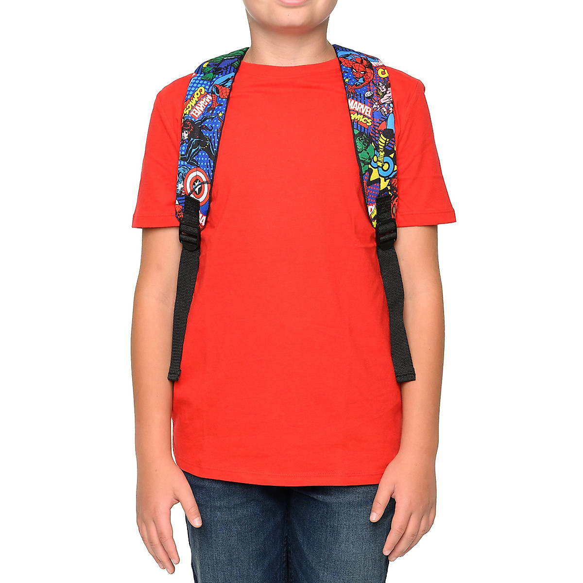 Marvel Avengers 16" Backpack AOP Hulk Captain America Iron Man Spider-Man Thor