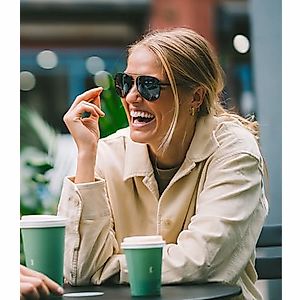 Revo Sunglasses Sierra: Polarized Crystal Glass Lens Filters UV, Small Round Frame, Tortoise Frame with Revo Blue Lens