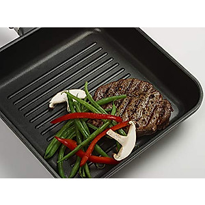 Norpro Nonstick Square Grill Pan, 9.5", Cast Aluminum