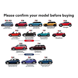 Side Scuttle Lamp Light Fender Panel Frame Trim Cover Compatible with Mini F Series MTK26 (03, F55 Hardtop F56 Hatchback F57 Covertible)