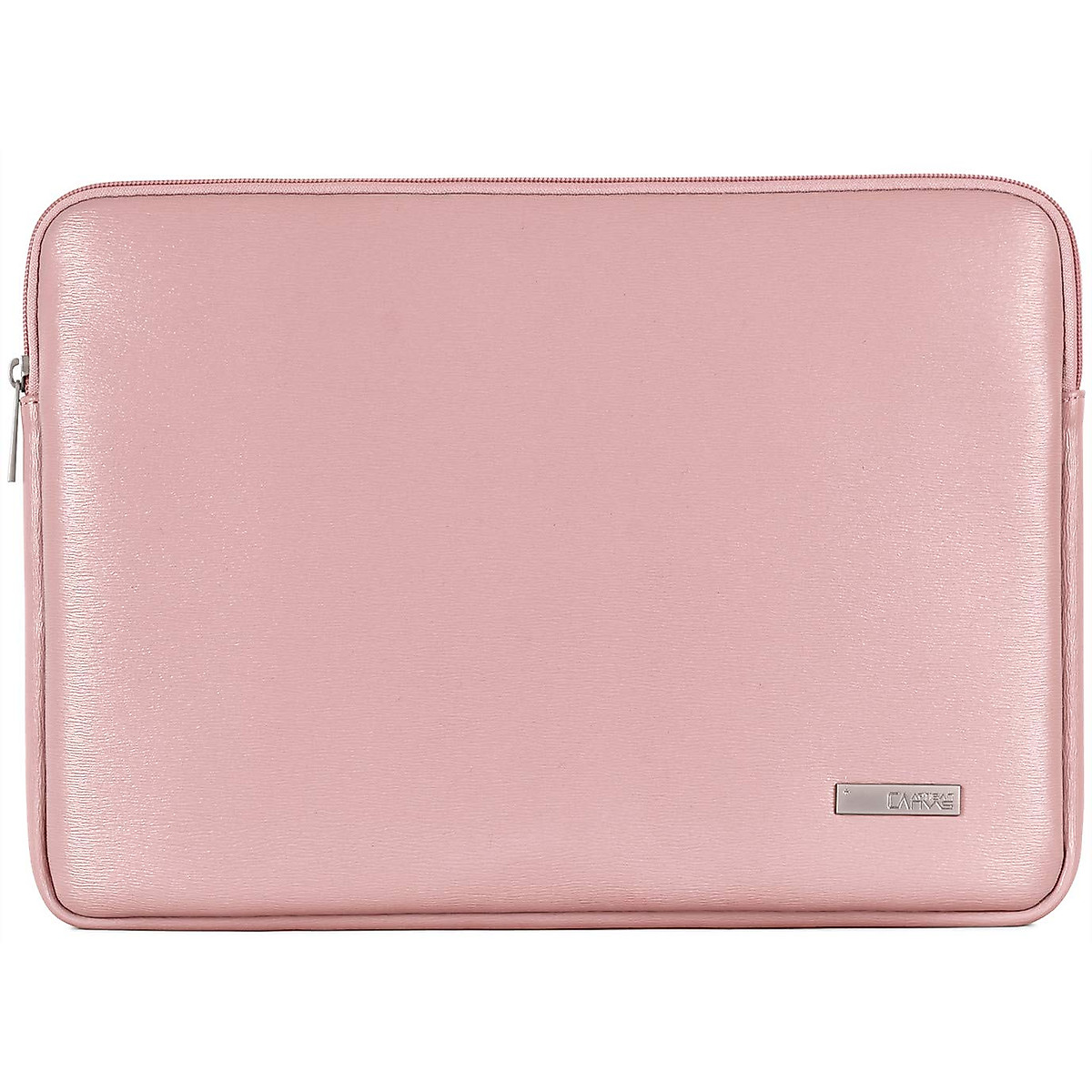 15 Inch PU Leather Laptop Sleeve Bag Padded Frosted Protective Notebook Computer Case Cover for MacBook Pro MacBook Air Chromebook Acer Dell HP Samsung Sony (Light Purple)