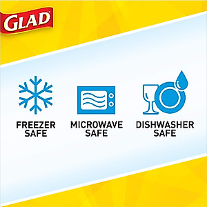 Glad Food Storage Containers, 24 oz, 5 Count
