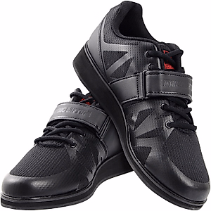 Nordic Lifting Shoes Megin Size 9 - Black Bundle with Shoes Venja Size 12 - Black Red