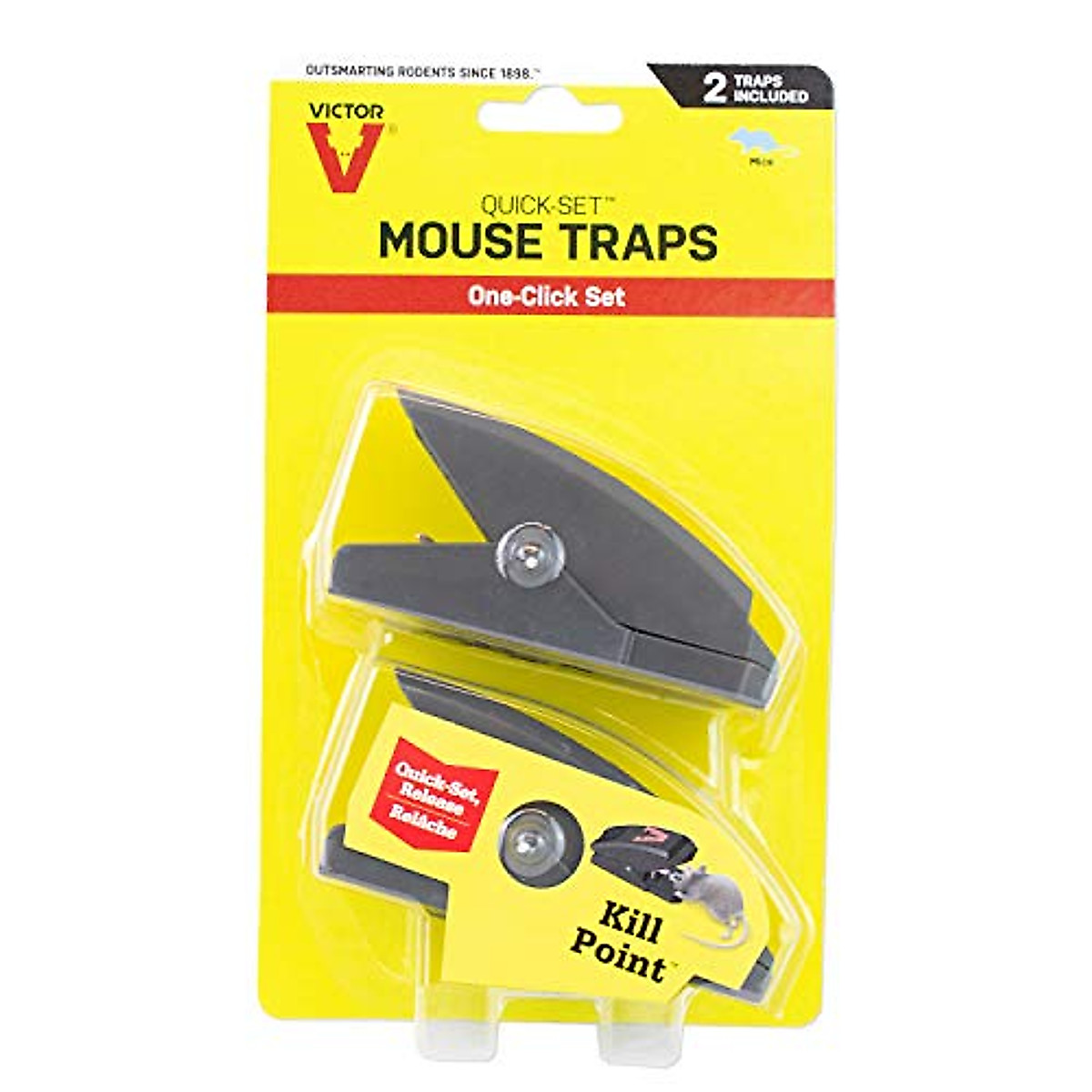 Victor M137 Quick-Set Mouse Trap - 6 Pack Geometric Pattern