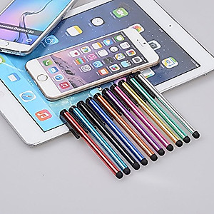 Stylus Pens for Touch Screens, 10 Pack Premium 4.1 Inch Metal Universal Capacitive Stylus for iPhone, Samsung, Ipad, iPod, Kindle Tablet and All Touch Screen Devices