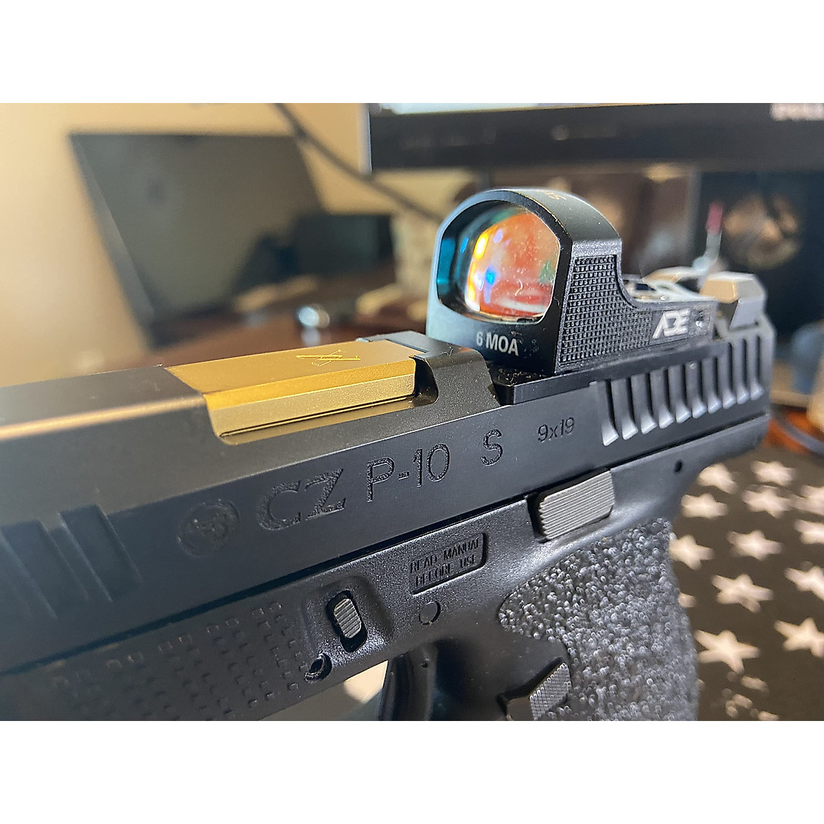 Ade 6MOA RD3-019 Stingray Green Dot for Optics Ready Pistol Compatible with RMR Footprint Optics Such as Holosun HS407C/HS507C/HS507T and Riton X3