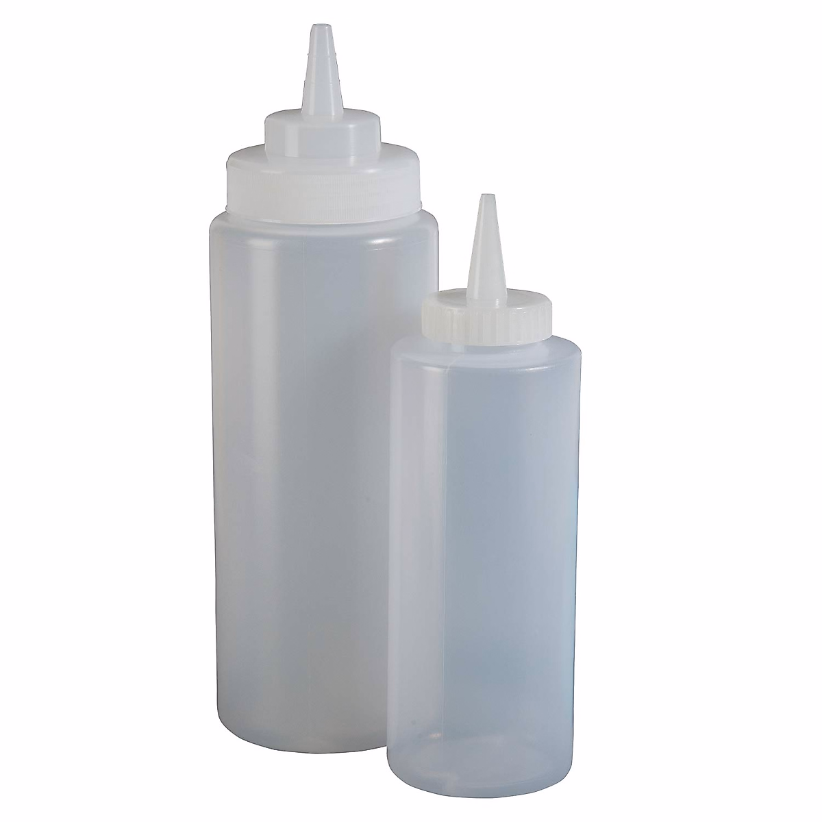Update International SBC-24W 24 Oz. Clear Squeeze Bottle, Ldpe Plastic (Pack of 6)