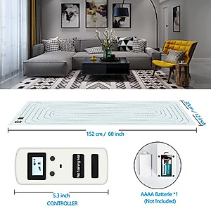 ZLAWIP pet Training mat, Scan pet Indoor Electric Shock mat, LED Screen Cats and Dogs Electric Shock mat, Electric Drive Training mat to Keep Pets Away from The Sofa, 3 Modes (30"x16")