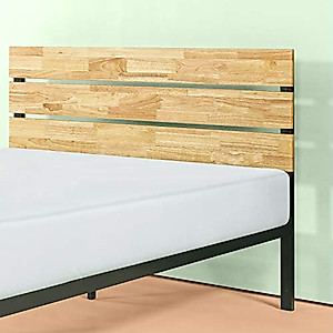 Zinus Paul Metal and Wood Platform Bed with Wood Slat Support, Queen & Ultima 10"; Comfort Memory Foam Mattress, Queen