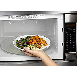 GoodCook Microwave Plates, Small, White, Set of 4